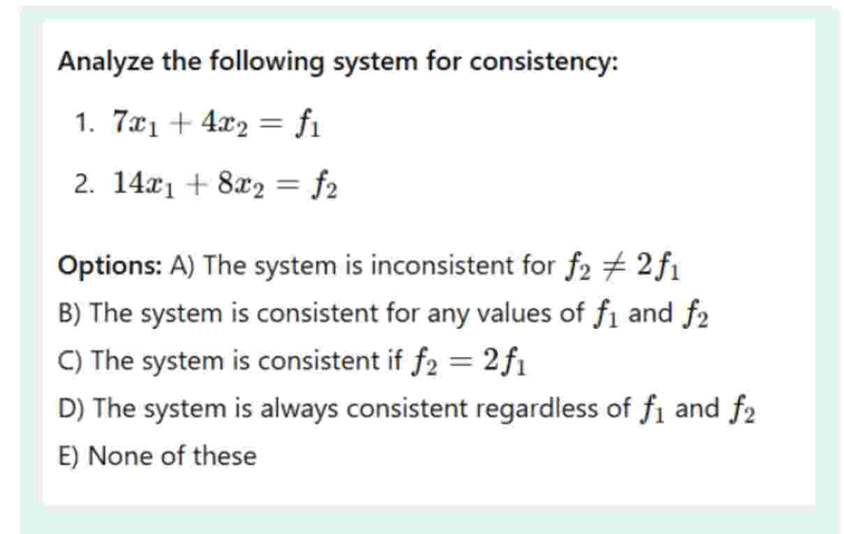 Solved Analyze the following system for | Chegg.com