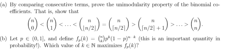 Solved (a) By comparing consecutive terms, prove the | Chegg.com