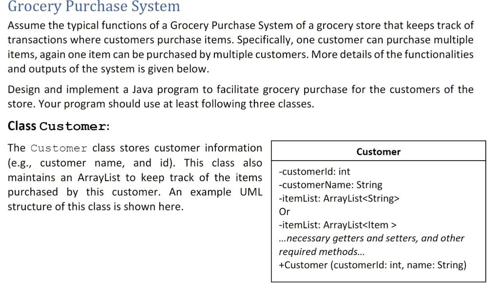 Solved In Java design and implement a program to facilitate | Chegg.com