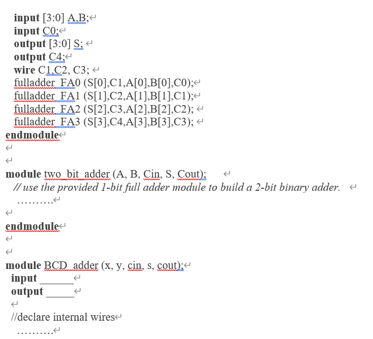 Solved BCD Adder A BCD adder is a circuit that performs | Chegg.com
