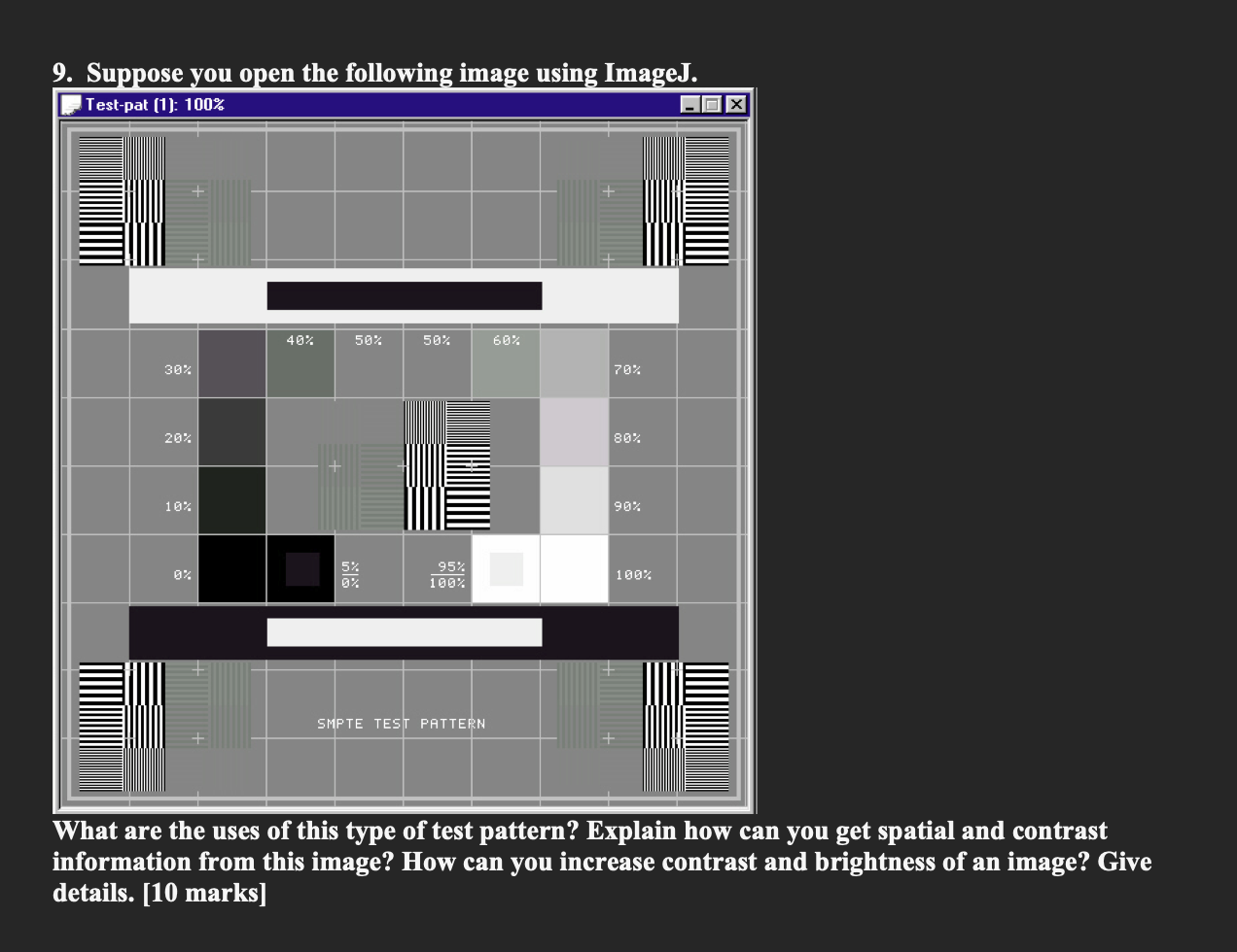 Solved What are the uses of this type of test pattern? | Chegg.com