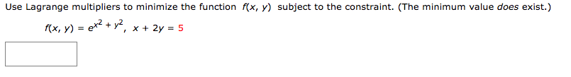 Solved Use Lagrange multipliers to minimize the function | Chegg.com