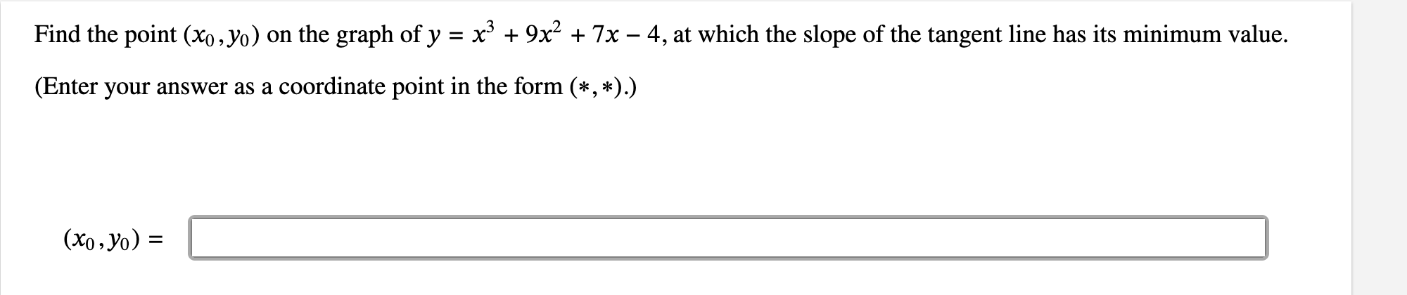 Solved Find the point (x0,y0) ﻿on the graph of | Chegg.com