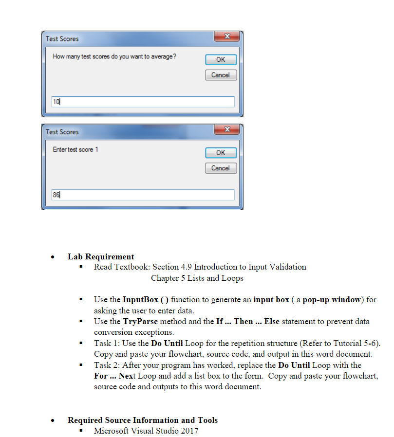 Solved Purpose 1 You Can Use The Inputbox Function To