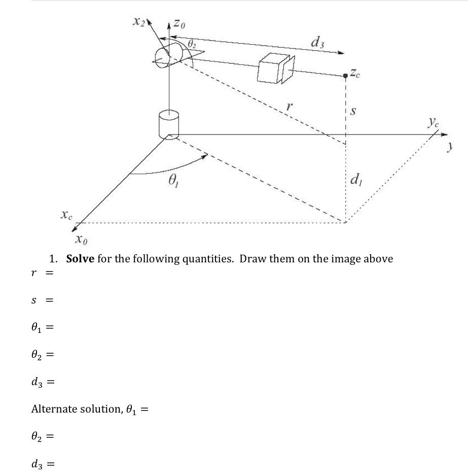 1. Solve for the following quantities. Draw them on | Chegg.com
