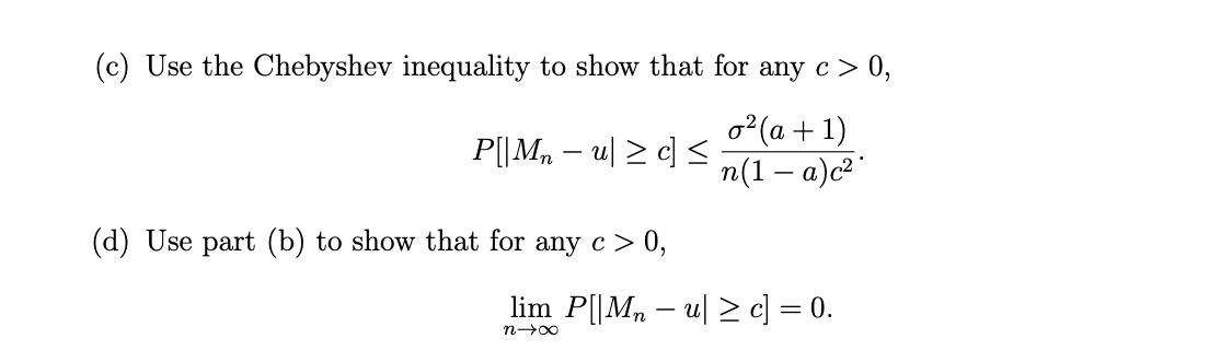 Solved In this problem, we develop a weak law of large | Chegg.com