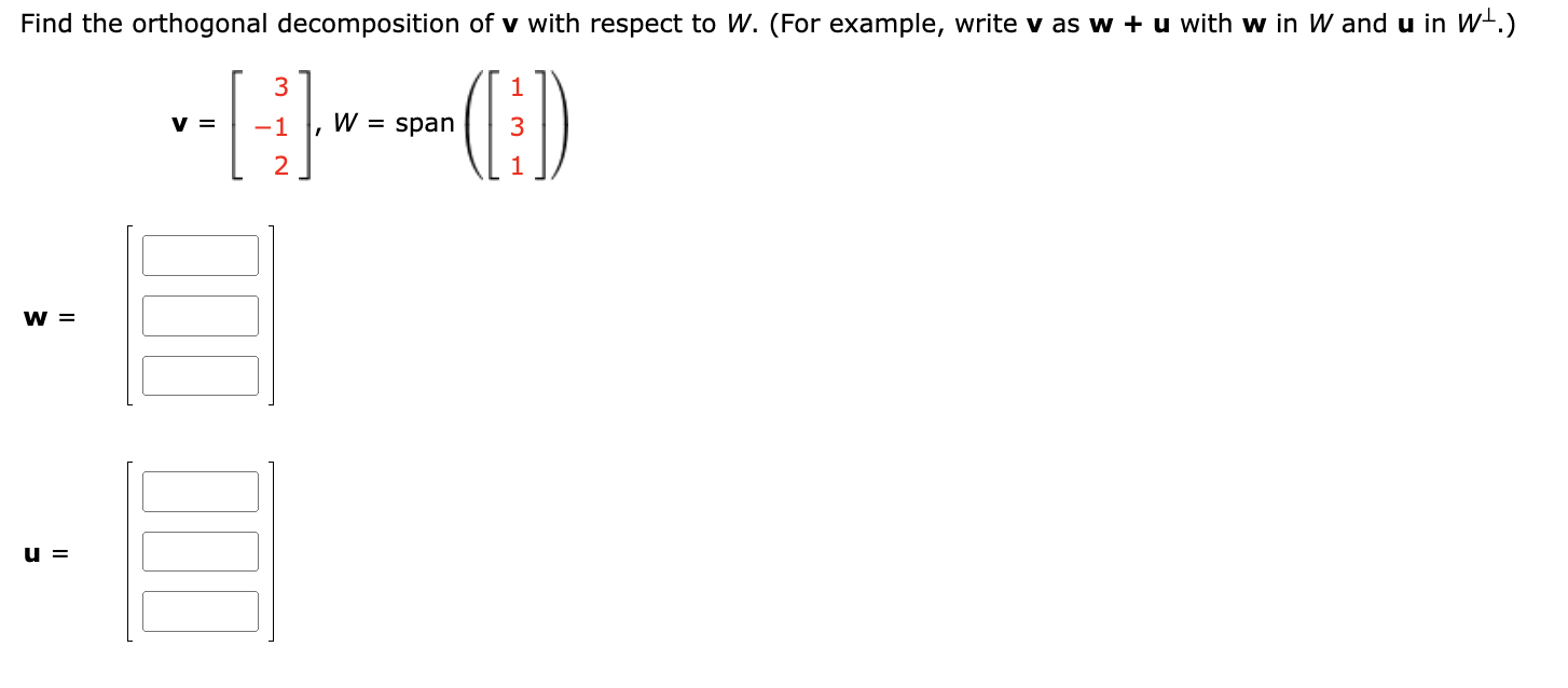 [Solved]: Find the orthogonal projection of ( mathbf{v}