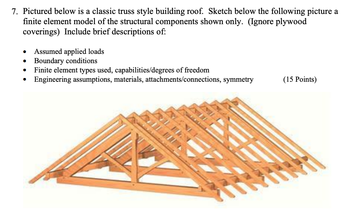 Solved 7. Pictured below is a classic truss style building | Chegg.com