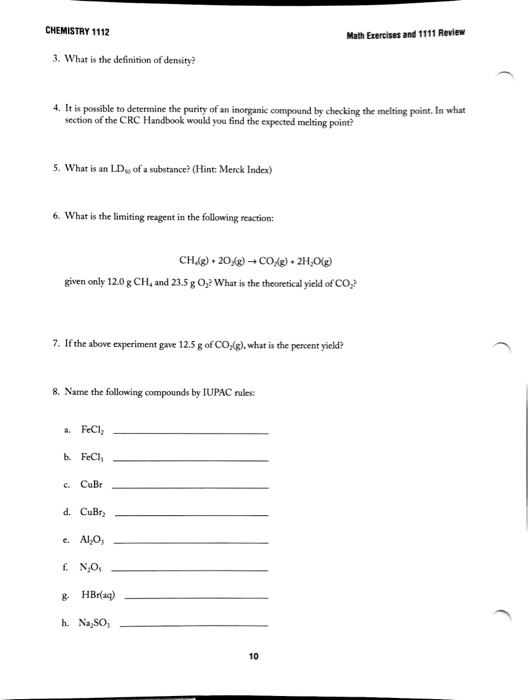 Solved Name: Date: Lab Section: Math Exercises and 1111 | Chegg.com