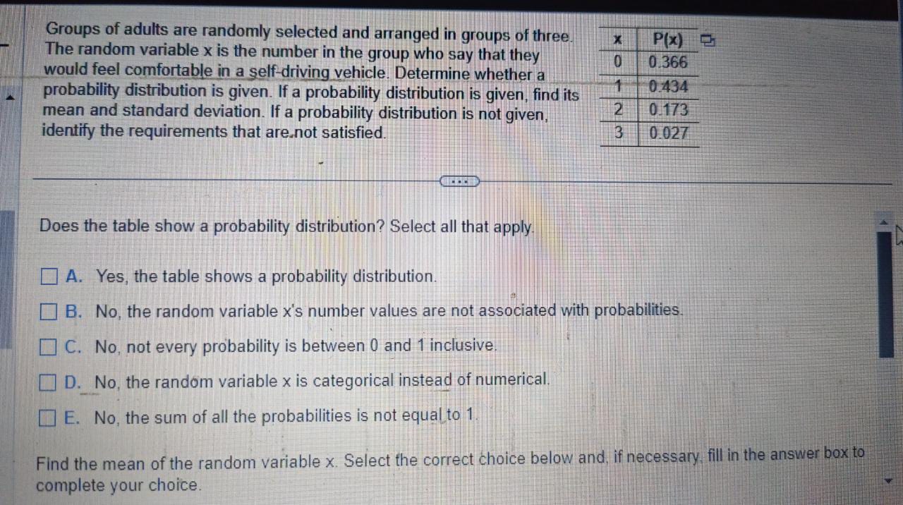 Solved Groups of adults are randomly selected and arranged | Chegg.com
