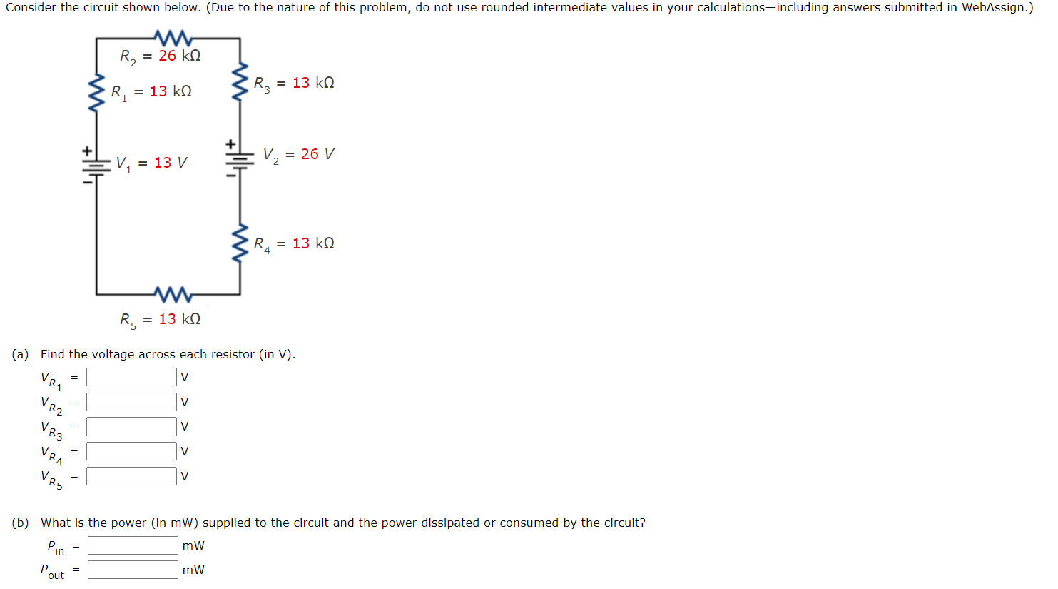 Solved Consider the circuit shown below. (Due to the nature | Chegg.com