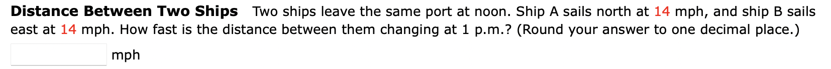 Solved Distance Between Two Cars A car leaves an | Chegg.com