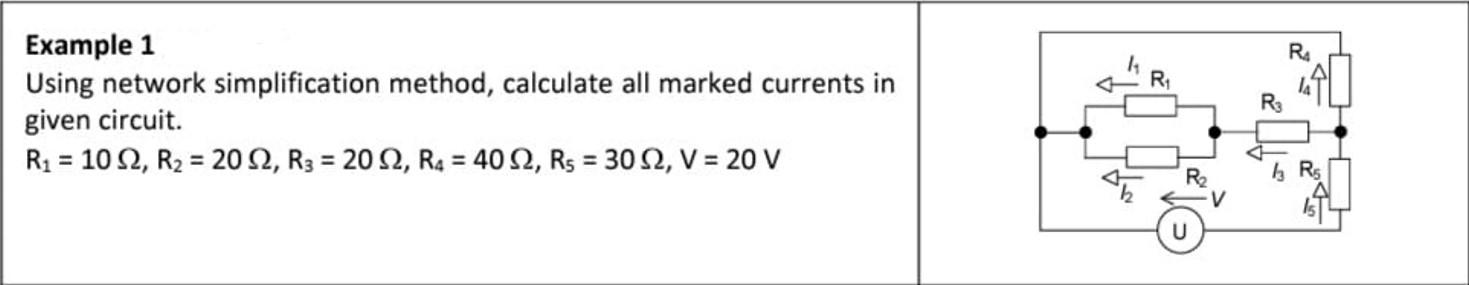 Solved RE R Example 1 Using network simplification method, | Chegg.com