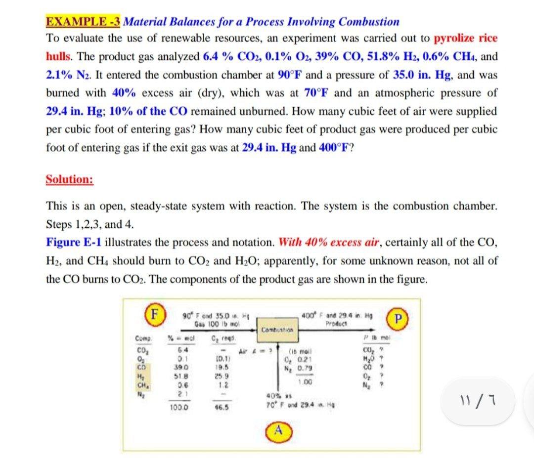 Solved EXAMPLE -3 Material Balances for a Process Involving | Chegg.com
