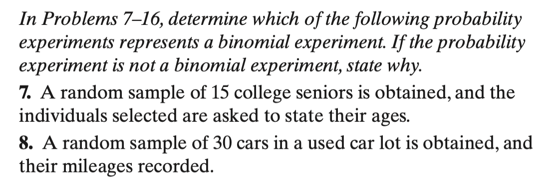 Solved In Problems 7-16, determine which of the following | Chegg.com