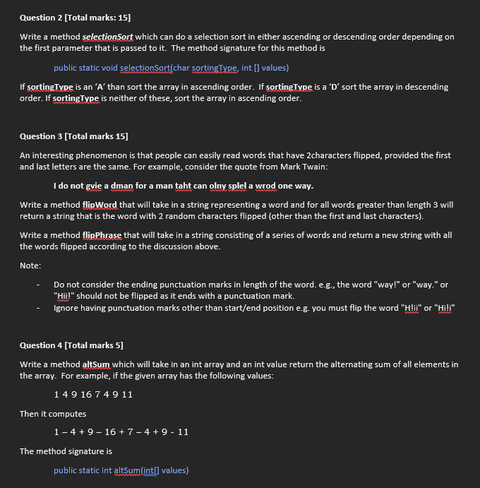 Solved Instructions: 1. Place all work in a package called | Chegg.com