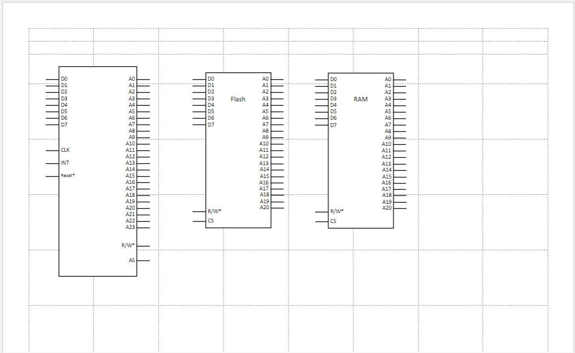 Solved Directions: Connect the CPU, memory devices, and | Chegg.com