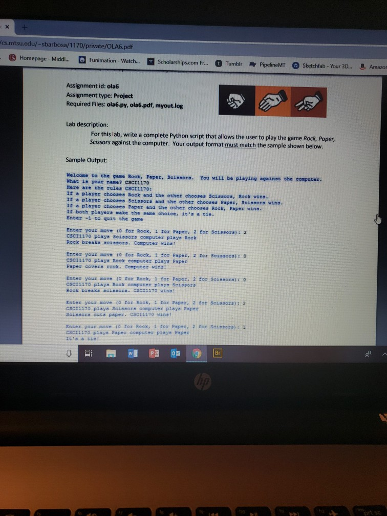 Solved cs.mtsu.edu/-sbarbosa/1170/private/OLA6.pdf Homepage | Chegg.com