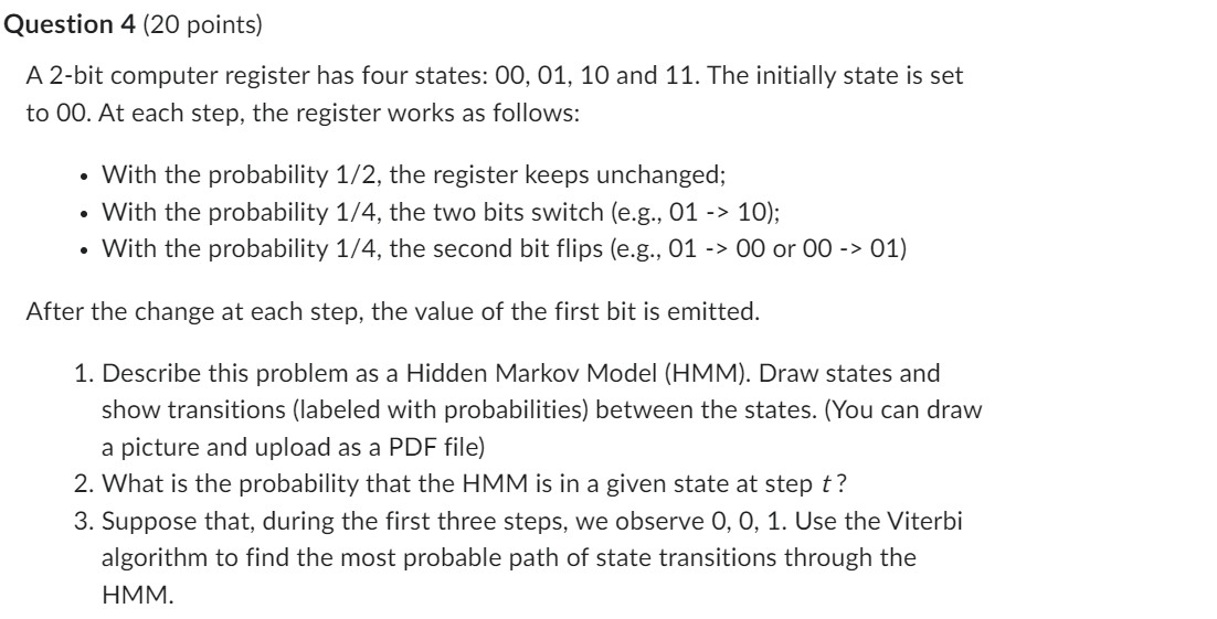 Solved solve the question in image using statistical pattern | Chegg.com