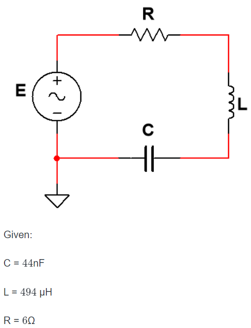 Solved a. Calculate the resonant frequency in kHz. b. | Chegg.com