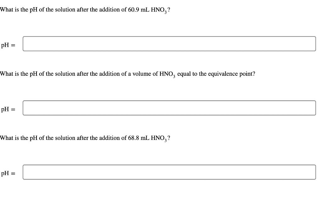 Solved Calculate the pH of the solution after the addition | Chegg.com