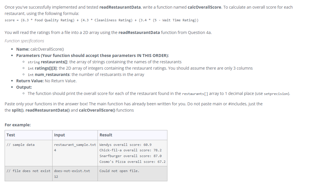 Solved in c++ both functions along with them combined with a | Chegg.com