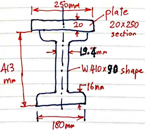 Solved Ex) Find centroid of the composite shape. Find Ix,Iy | Chegg.com