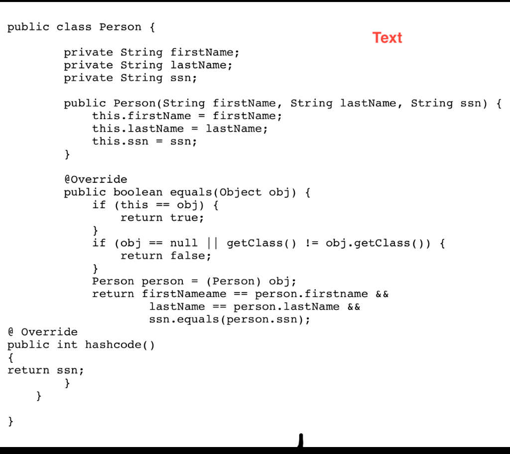 Solved public class Person