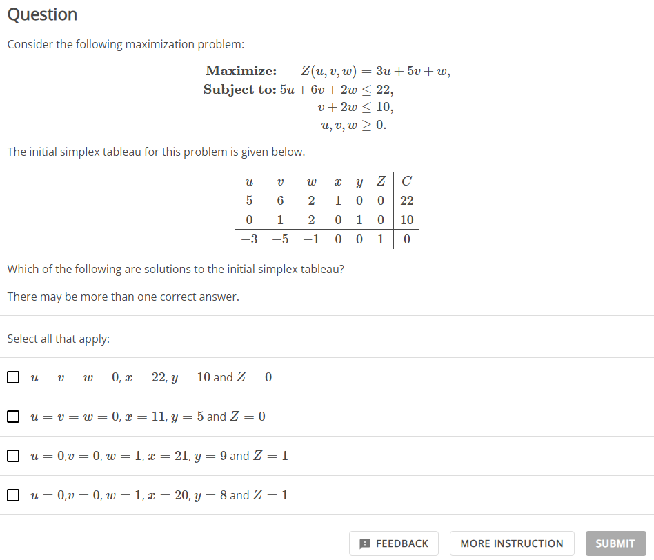 Solved Consider the following maximization problem: | Chegg.com