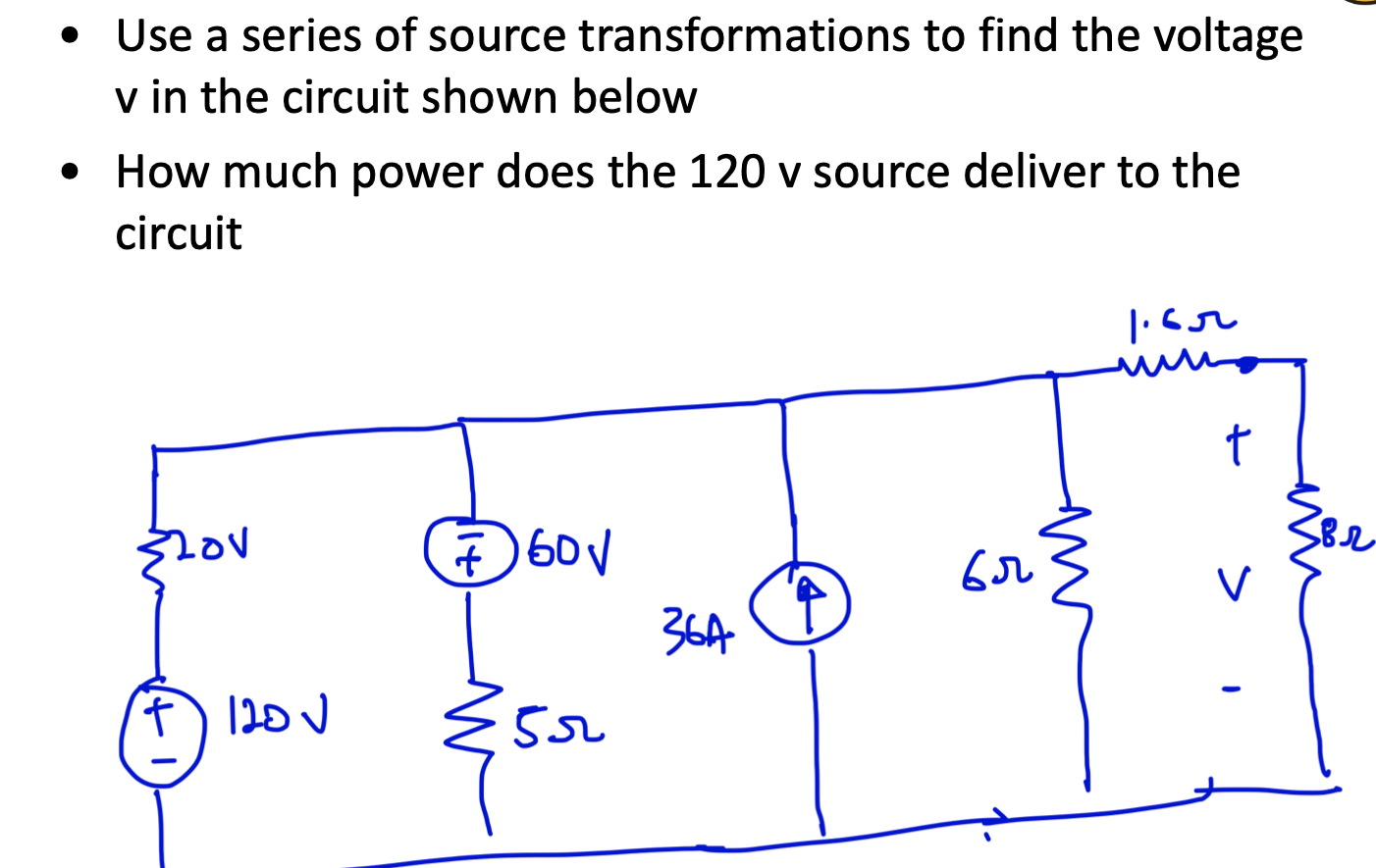 Solved - Use a series of source transformations to find the | Chegg.com