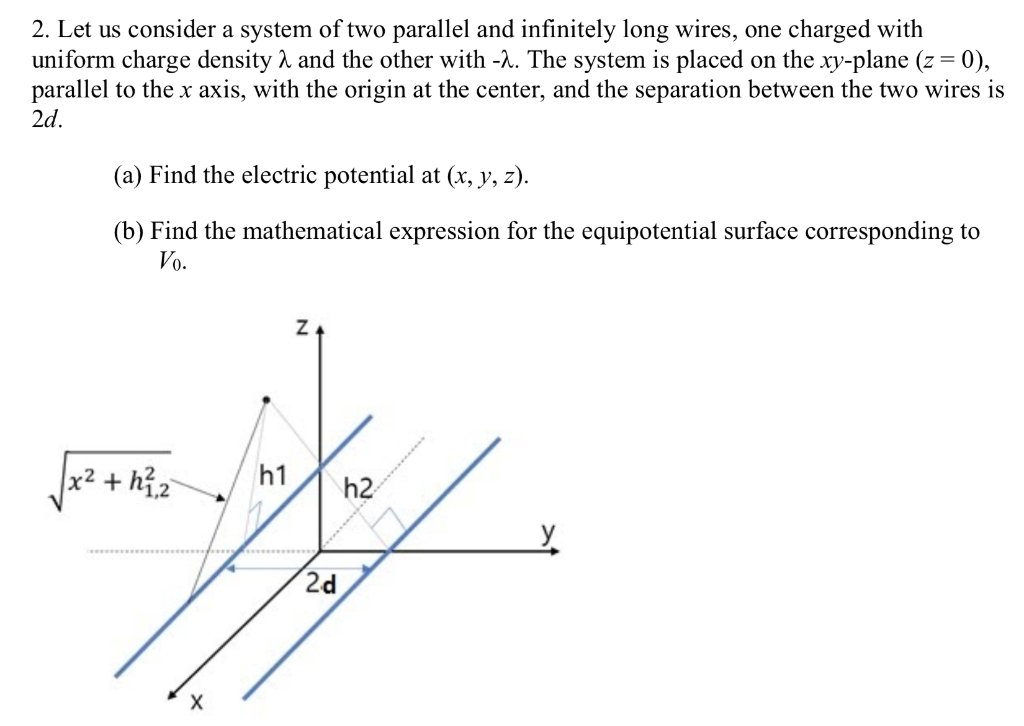 Solved 2. Let us consider a system of two parallel and | Chegg.com