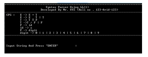 (SYNTACTICAL ANALYZER --PARSER) Consider the Grammar: | Chegg.com