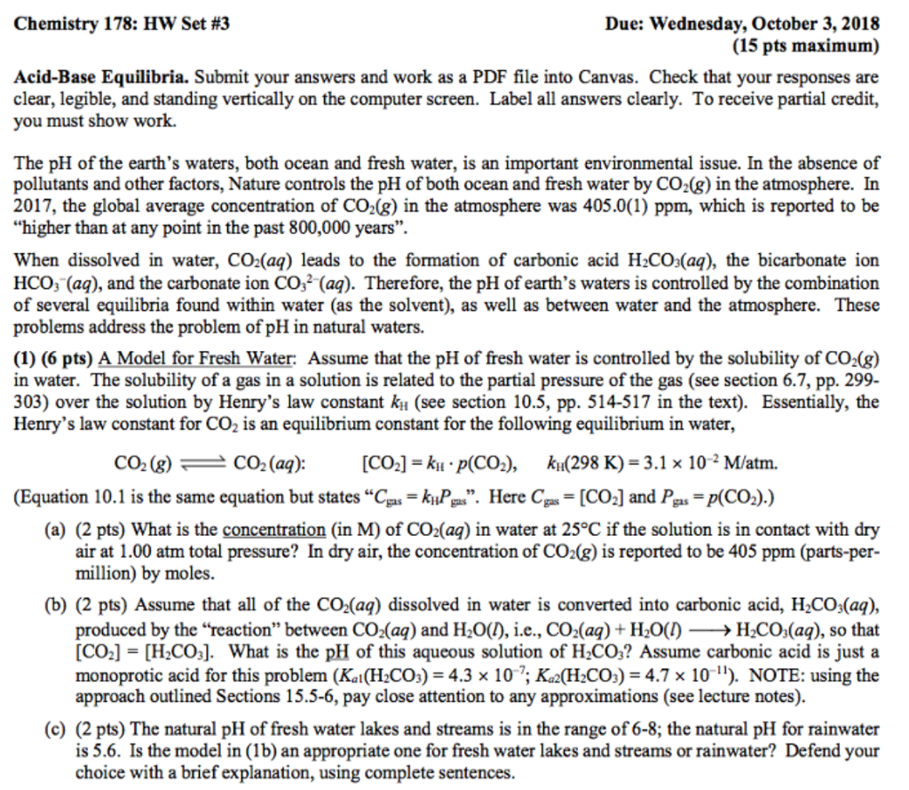 acid base equilibrium problems with answers