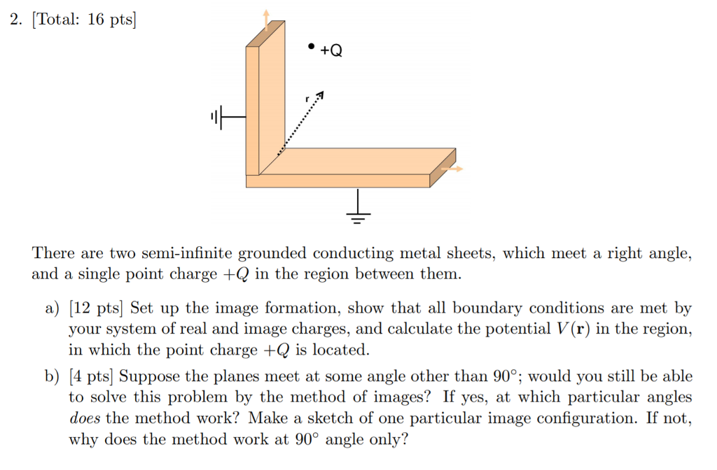 Solved 2. Total: 16 pts] There are two semi-infinite | Chegg.com