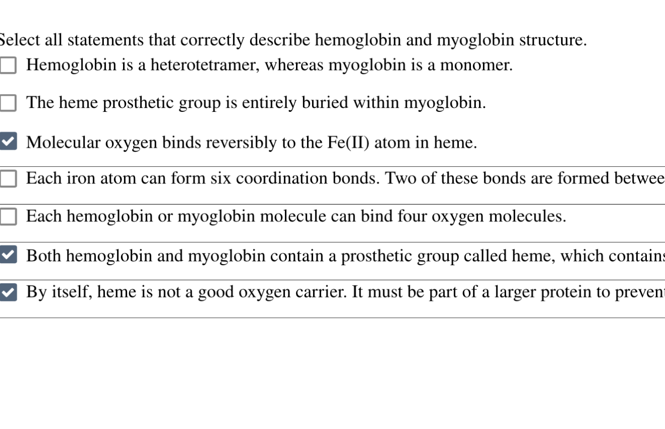Solved Select all statements that correctly describe | Chegg.com