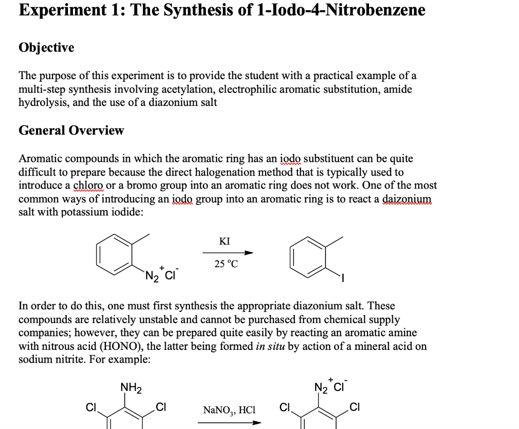 Objective The purpose of this experiment is to | Chegg.com