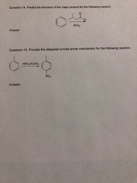 Solved Question-14. Predict the structure of the major | Chegg.com