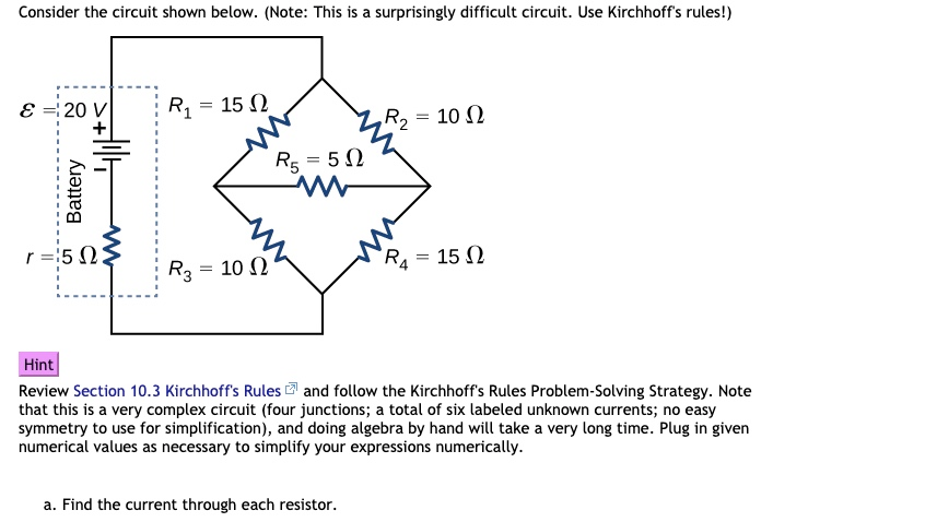 Solved Consider the circuit shown below. (Note: This is a | Chegg.com