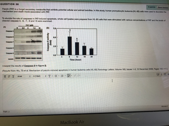 Solved Patulin (PAT) is a fungal secondary metabolite that | Chegg.com