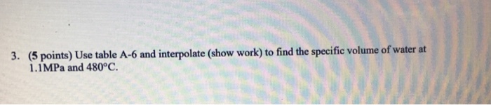 Solved (5 points) Use table A-6 and interpolate (show work) | Chegg.com