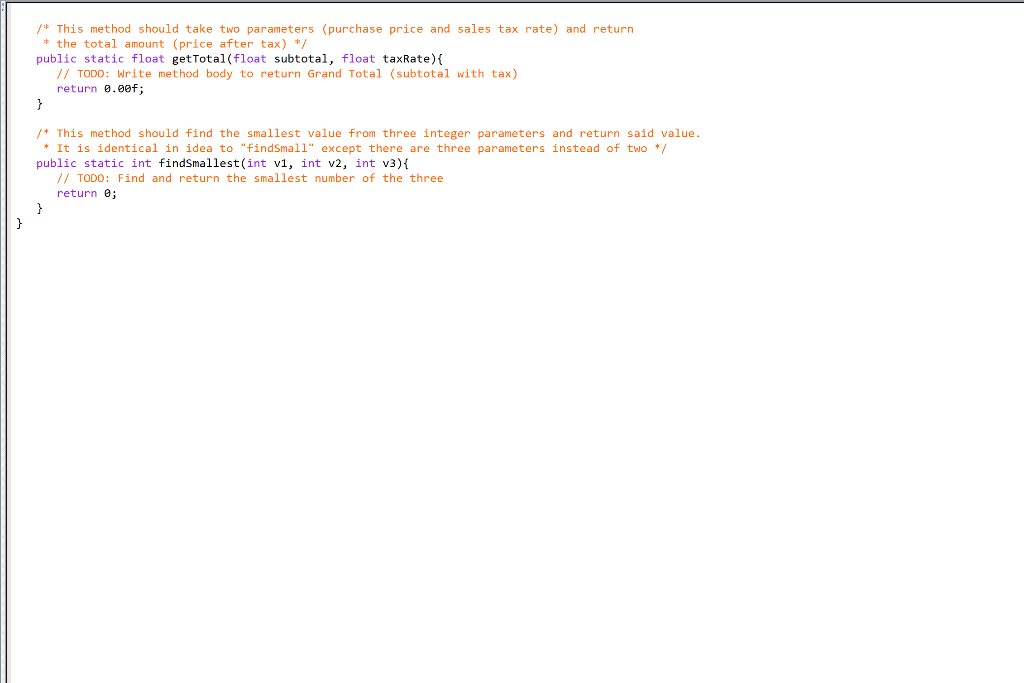 Solved public static void main(String[] args) { // Tests I | Chegg.com