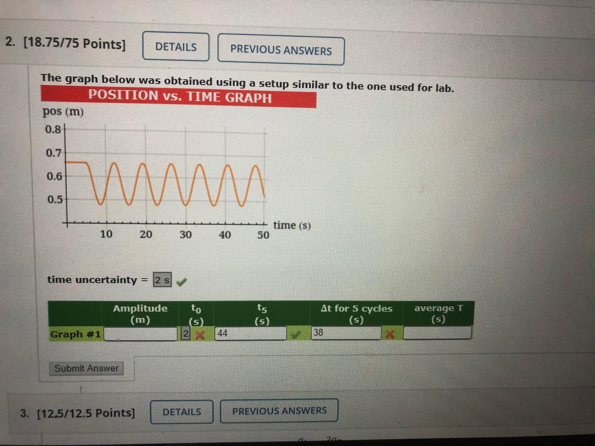 Solved 2. [18.75/75 Points] DETAILS PREVIOUS ANSWERS The | Chegg.com