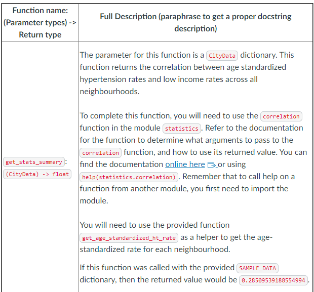 Solved In The Starter Code File A3 Py Follow The Function