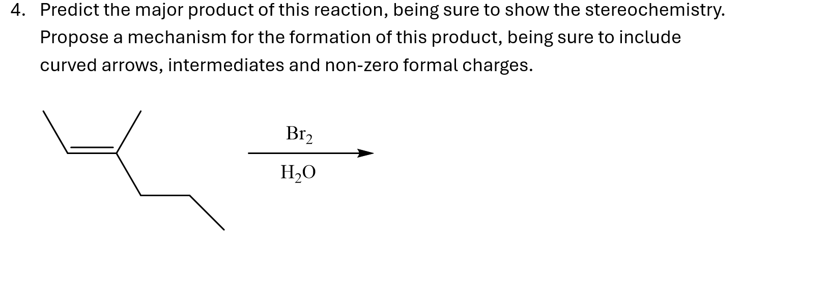 Solved 4. ﻿Predict the major product of this reaction, being | Chegg.com