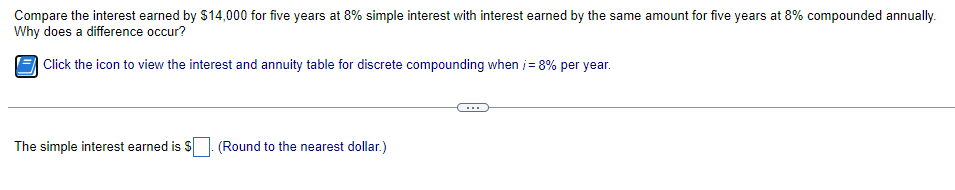 Solved N 1 2 3 4 5 Discrete Compounding; i=8% Single Payment | Chegg.com
