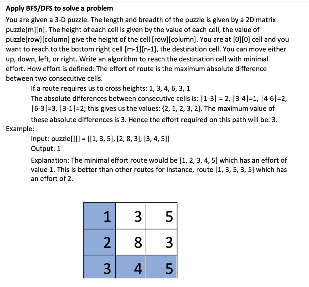 Solved Explanation and algorithm: How to solve this problem | Chegg.com