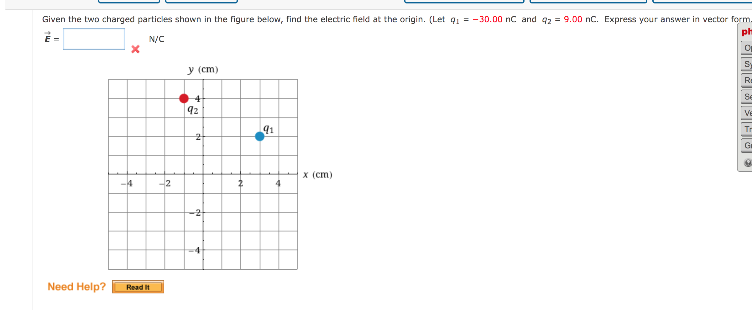 Solved Show me the steps to solve Given the two charged | Chegg.com Solved Show me the steps to solve Given the two charged | Chegg.com