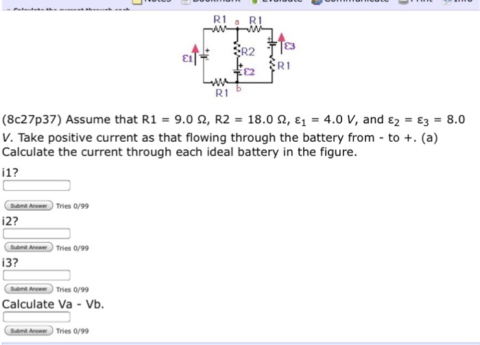 Solved R1 R1 2 キ3 E2 R1 +R2 E1 R1 (8e27p37) Assume that R1 = | Chegg.com