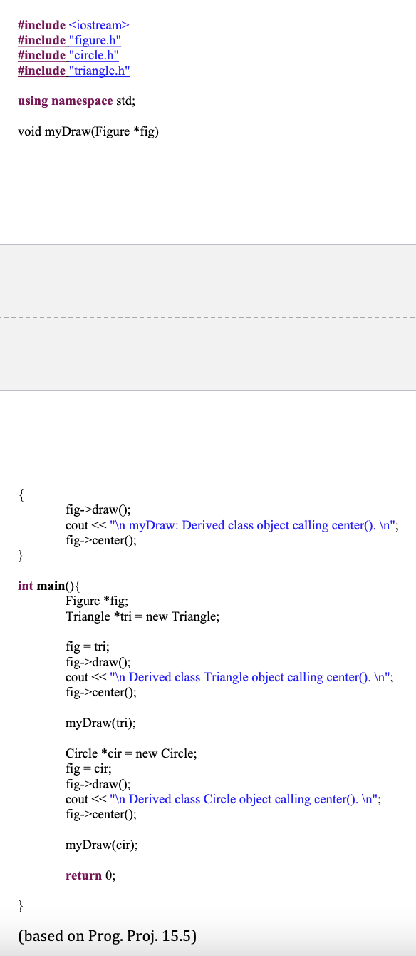Solved Consider a graphics system that has classes for | Chegg.com