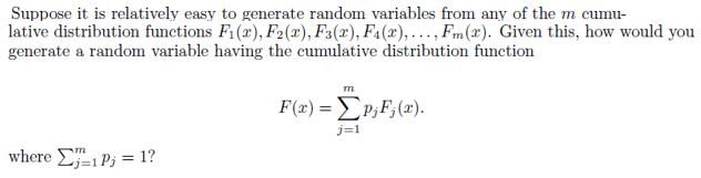 Solved Suppose it is relatively easy to generate random | Chegg.com